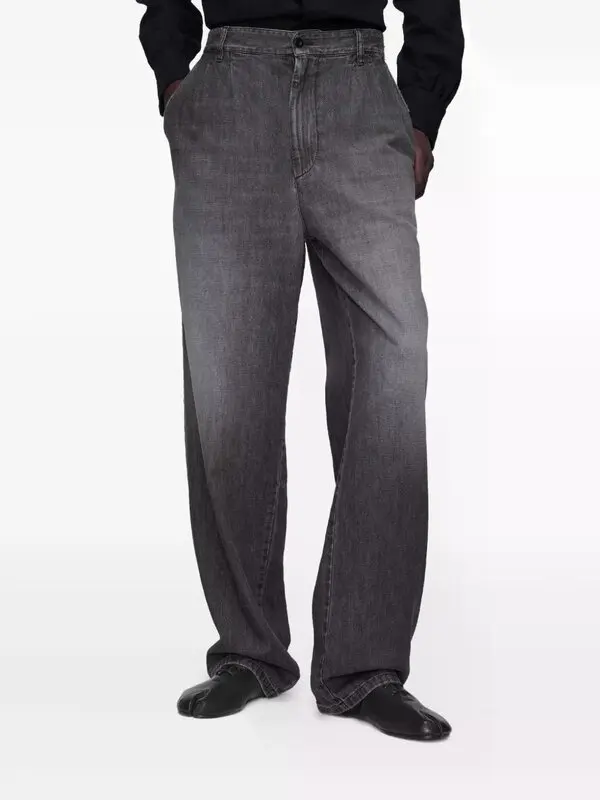 MAISON MARGIELA Faded-effect Straight-leg Jeans - Grey