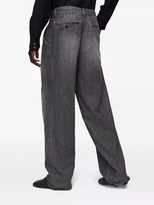MAISON MARGIELA Faded-effect Straight-leg Jeans - Grey