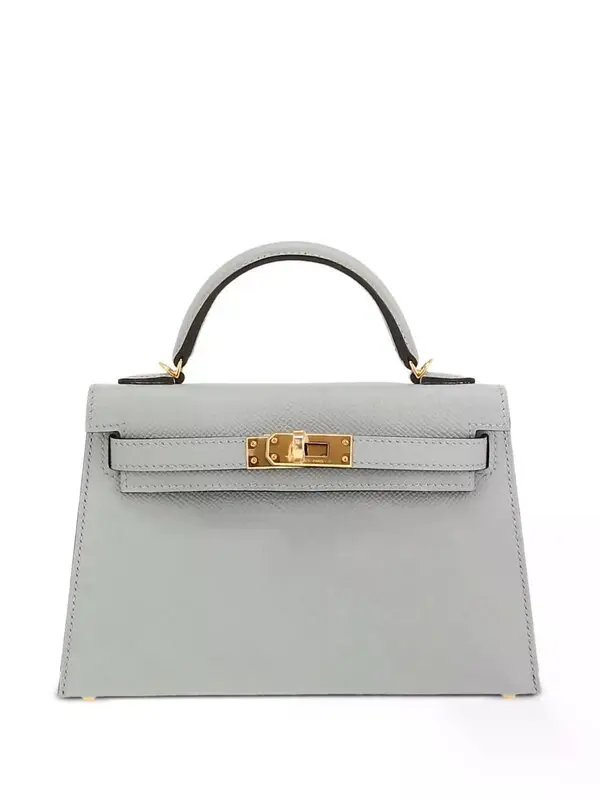Hermès Kelly 20 Epsom Leather Tote Bag - Blue