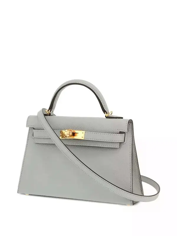 Hermès Kelly 20 Epsom Leather Tote Bag - Blue