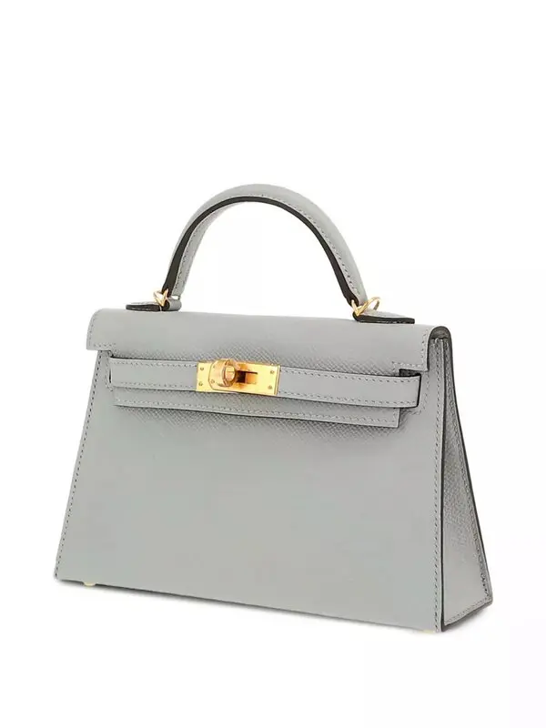 Hermès Kelly 20 Epsom Leather Tote Bag - Blue
