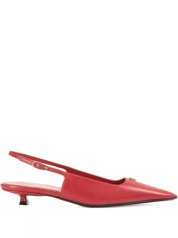 SERGIO ROSSI 25mm Surge Leather Slingback