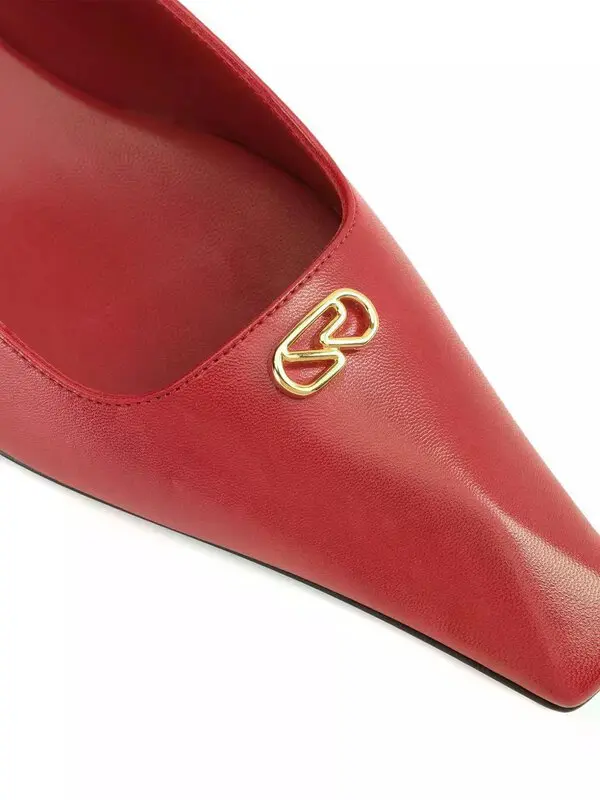 SERGIO ROSSI 25mm Surge Leather Slingback