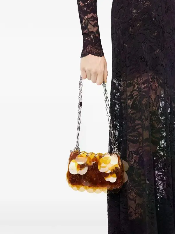 Rabanne Disc-chain Shoulder Bag - Brown