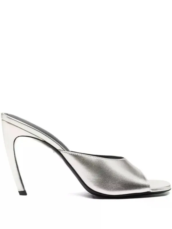 Attico Betta High Heel Sandals - Silver