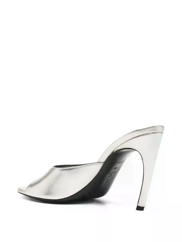 Attico Betta High Heel Sandals - Silver