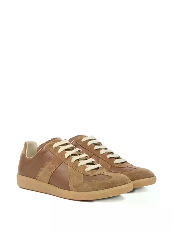 MAISON MARGIELA Replica Panelled Sneakers - Brown