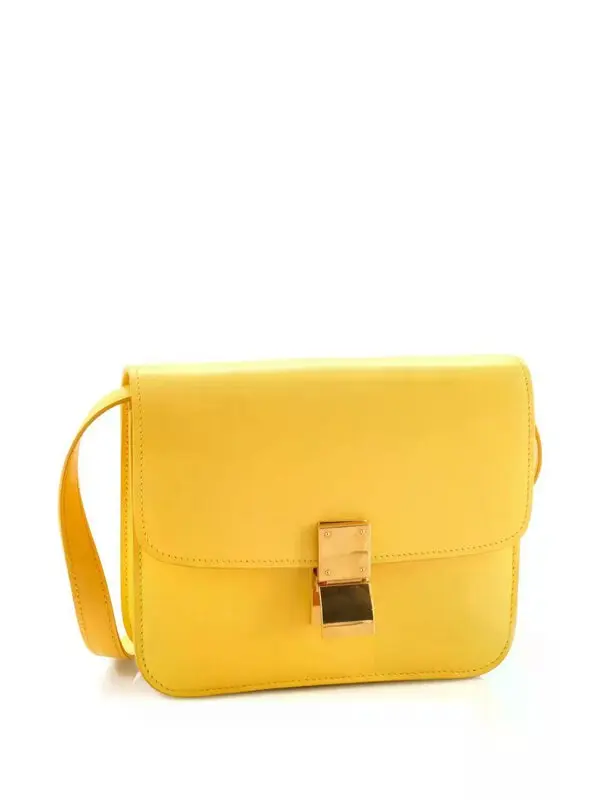 Celine Classic Box Teen Shoulder Bag - Yellow