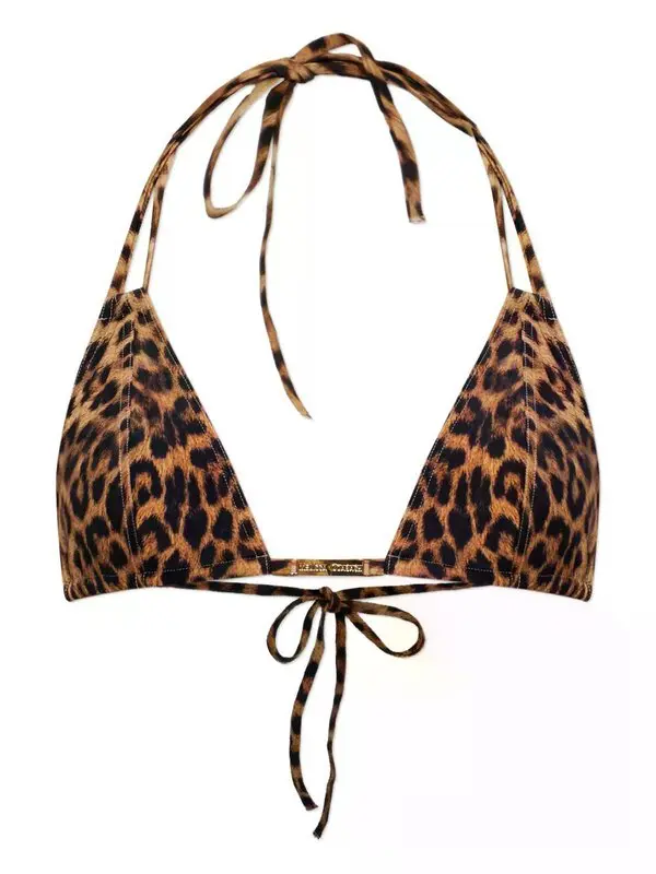 Melissa Odabash Girona Animal-print Bikini Top - Brown