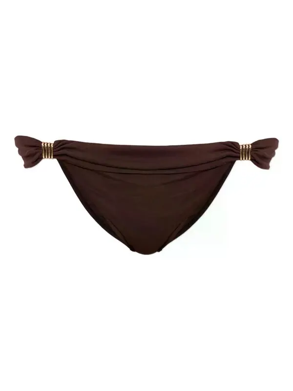 Melissa Odabash Ruched Bikini Bottom - Brown