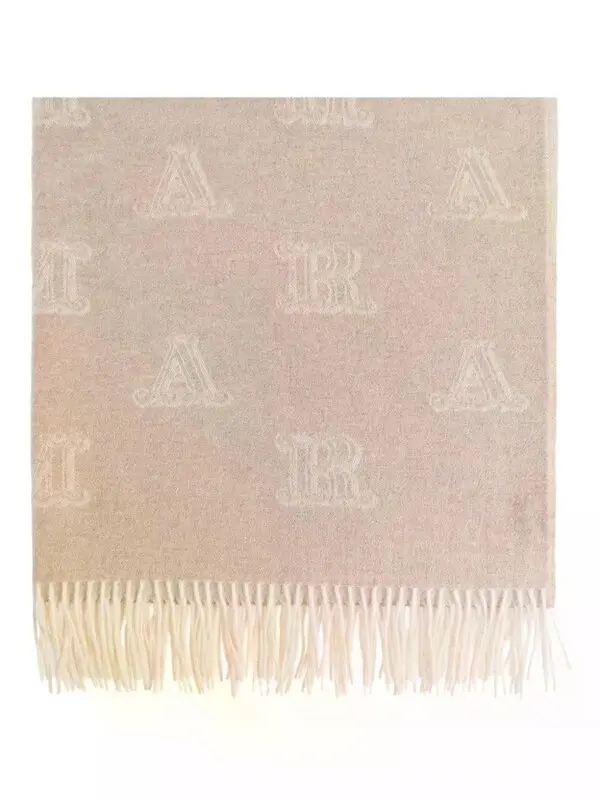 Max Mara Jacquard Cashmere Scarf - Neutrals
