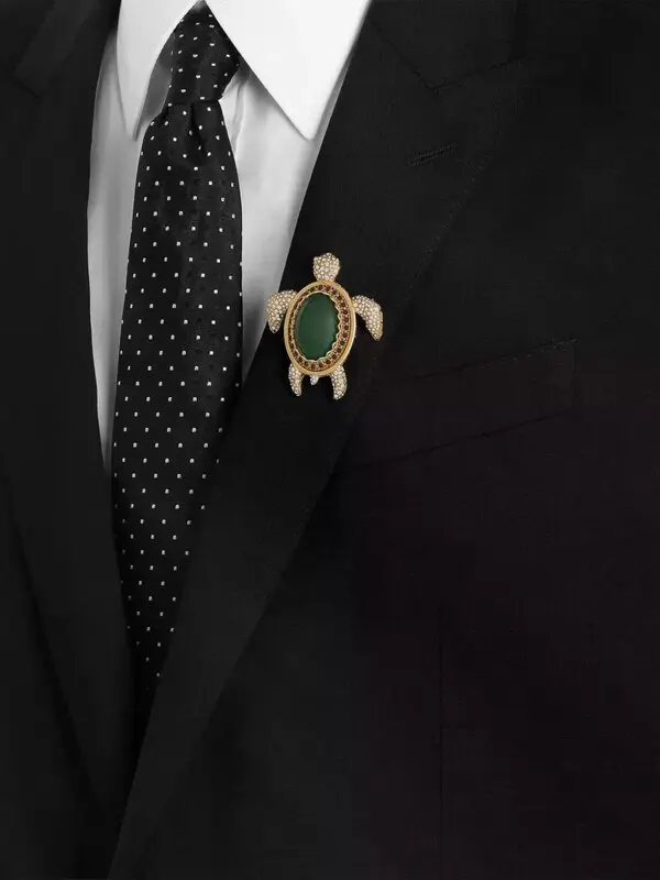 Dolce & Gabbana Turtle Embellished Brooch