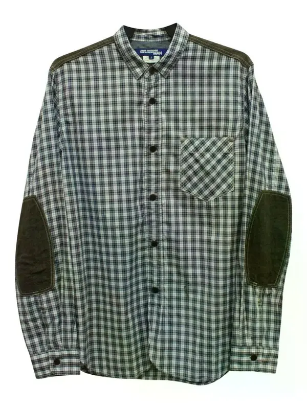 Comme Des Garçons Plaid Elbow-patch Shirt