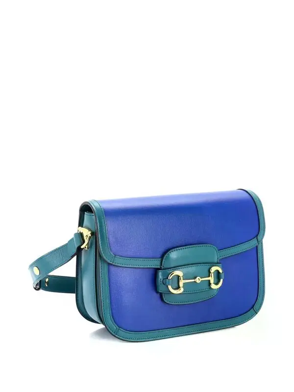 Gucci Horsebit 1955 Small Shoulder Bag - Blue