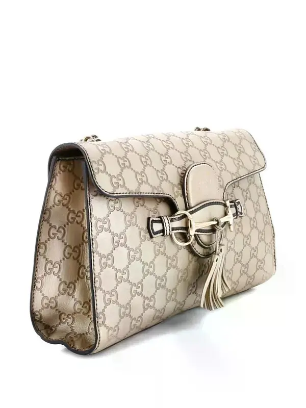 Gucci Emily Chain Flap Bag Sisma Leather Medium