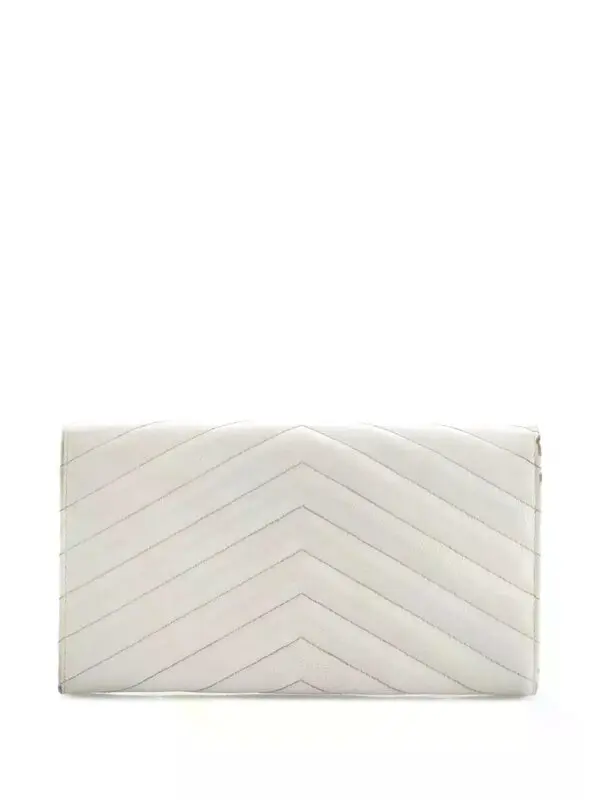 Saint Laurent Classic Monogram Flap Wallet Matelasse Chevron Leather Large Small Wallets