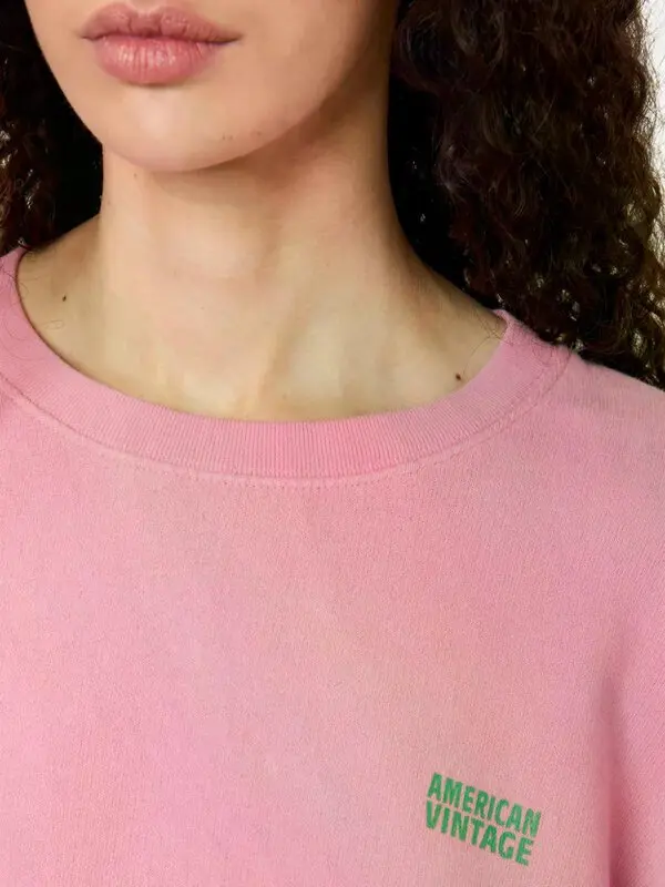 American Vintage Izubird Round-neck Sweatshirt - Pink