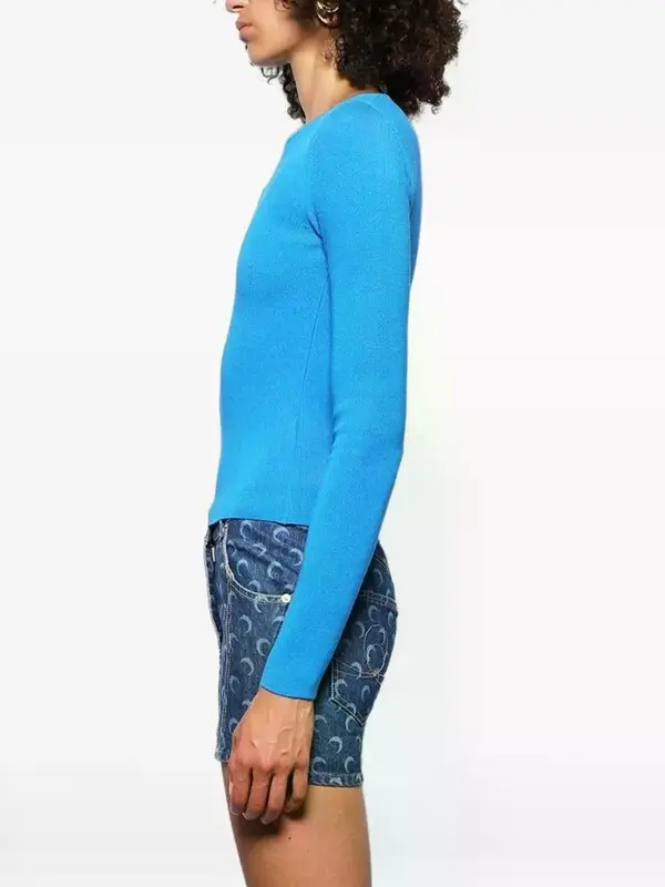 MARINE SERRE Fine-ribbed Sweater