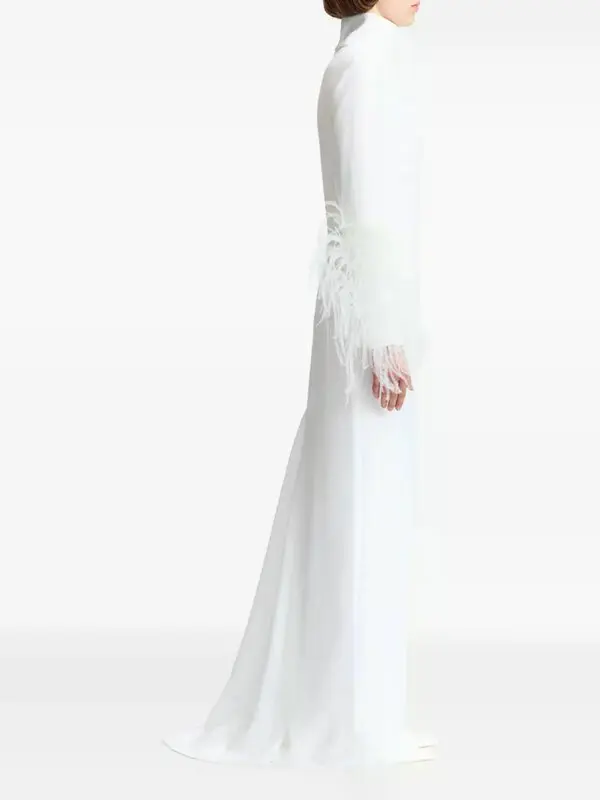 16Arlington Arios Feather-trim Gown