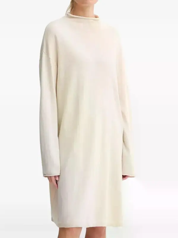 Marc O'polo Mock-neck Mini Dress - Neutrals