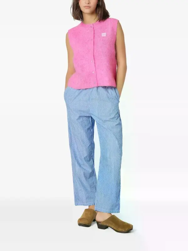 American Vintage East Sleeveless Buttoned Cardigan - Pink