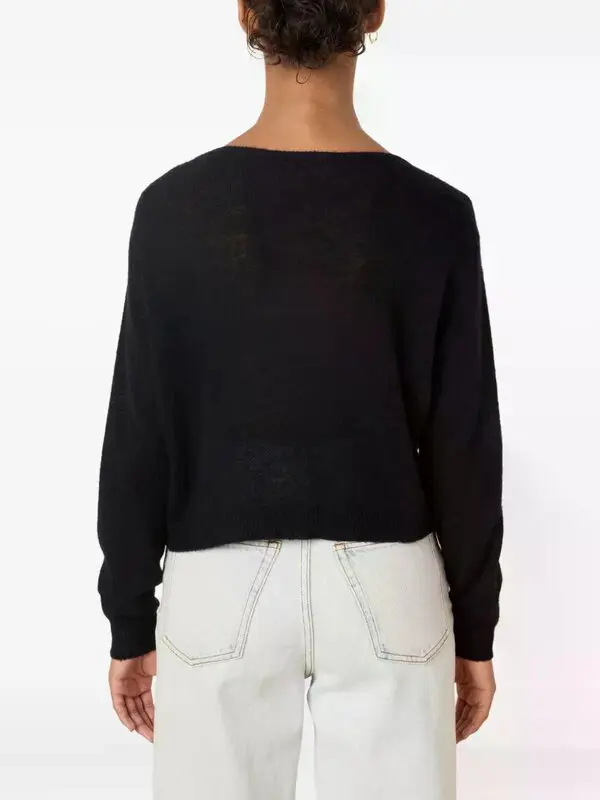 American Vintage V-neck Cardigan - Black