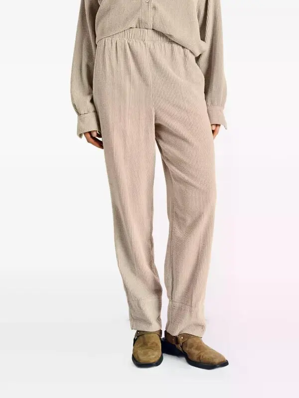 American Vintage Elasticated Corduroy Trousers - Neutrals