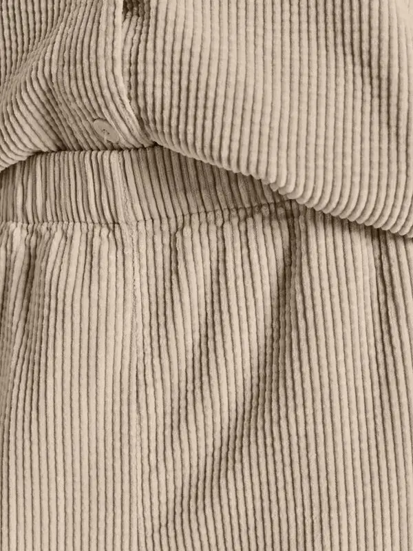 American Vintage Elasticated Corduroy Trousers - Neutrals
