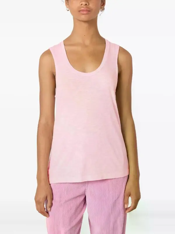 American Vintage Jacksonville Scoop Neck Top - Pink