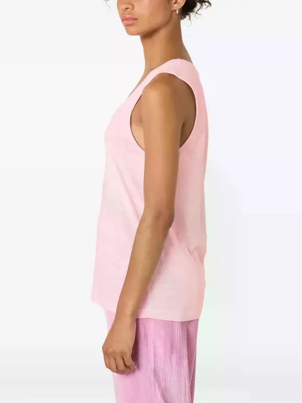 American Vintage Jacksonville Scoop Neck Top - Pink