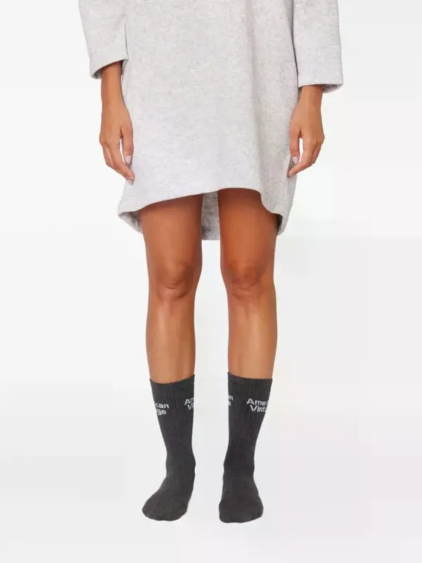 American Vintage Clypsun Intarsia Socks - Grey