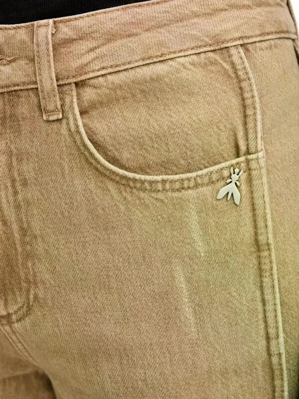 Patrizia Pepe Logo-appliqué Straight Leg Jeans
