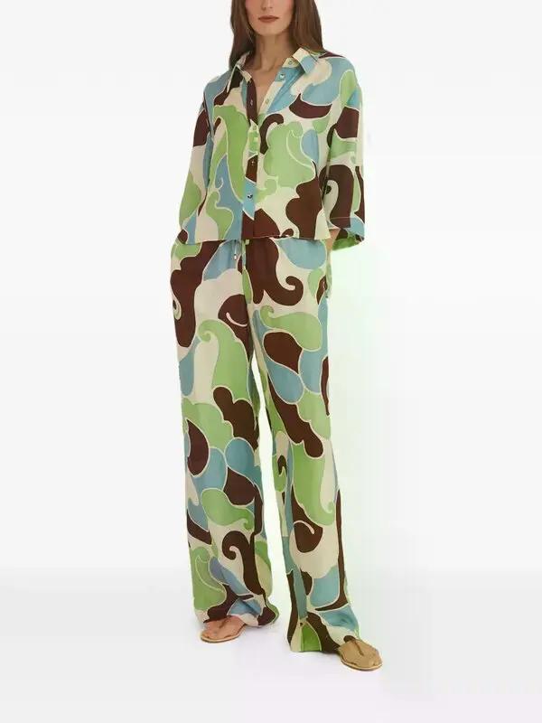 Cara Cara Girona Printed Trousers - Neutrals