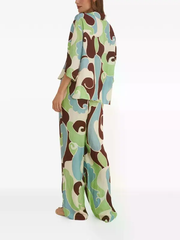 Cara Cara Girona Printed Trousers - Neutrals