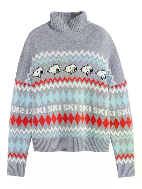 Chinti & Parker Snoopy Ski Roll Neck Sweater