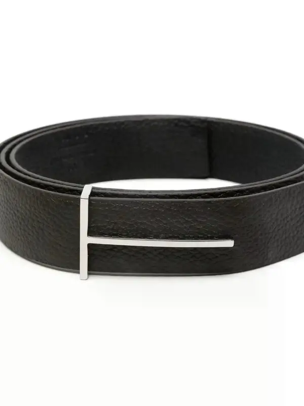TOM FORD T-buckle Reversible Belt - Brown