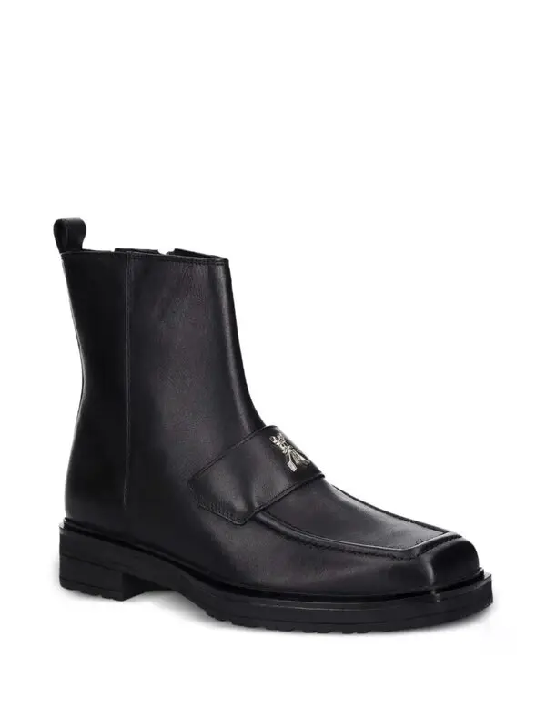 Patrizia Pepe Logo-appliqué Zip Boots
