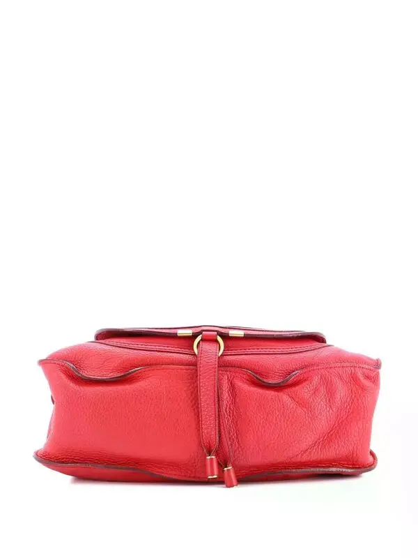 Chloé Marcie Leather Medium Satchel - Red