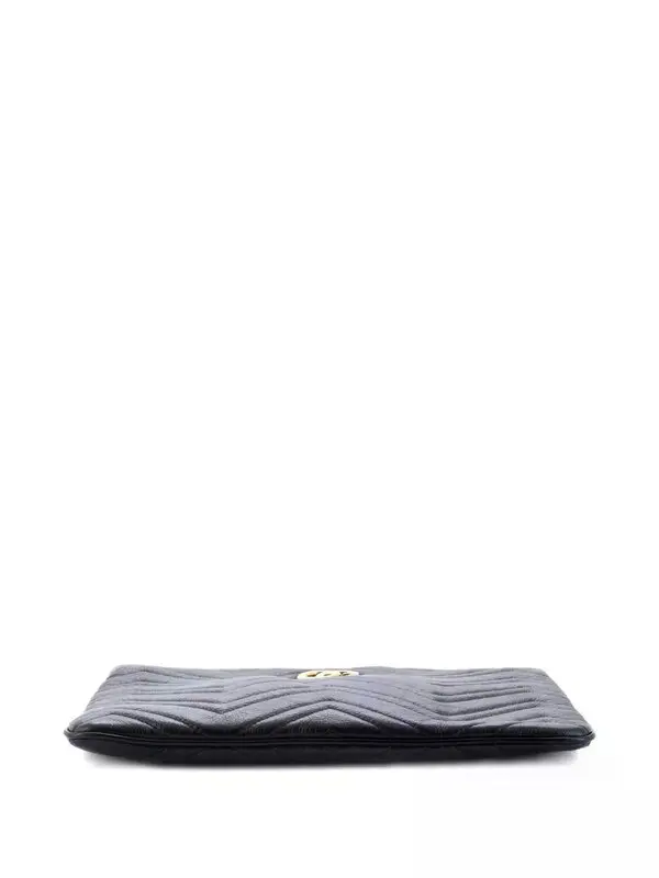 Gucci Gg Marmont Matelasse Leather Clutch Bag