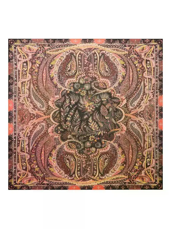 Etro Paisley-print Scarf - Brown