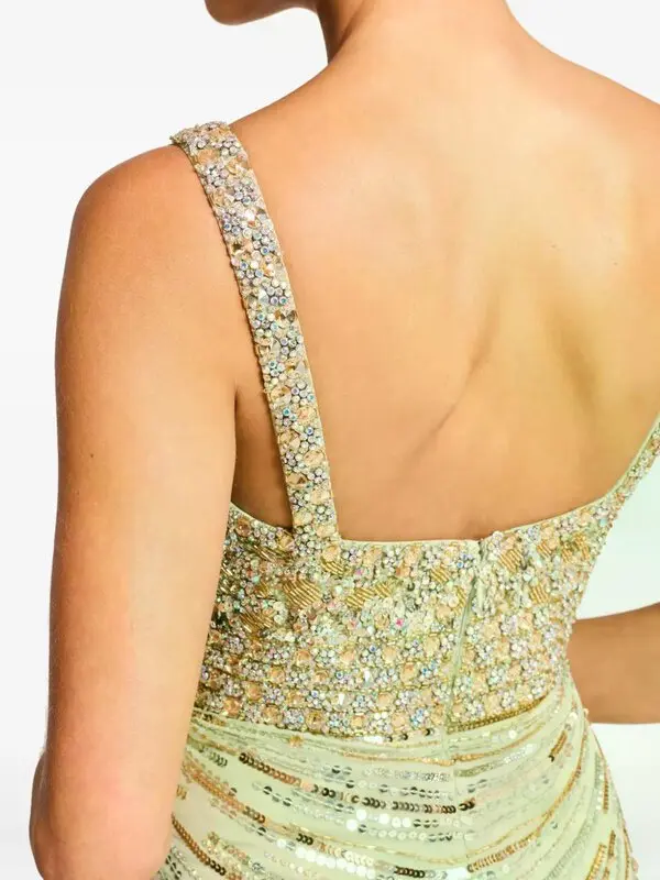 Jenny Packham Elixir Sequin-embellished Maxi Dress - Green