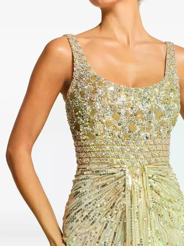 Jenny Packham Elixir Sequin-embellished Maxi Dress - Green