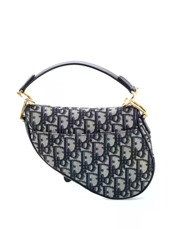 Dior Saddle Handbag Oblique Canvas Mini - Blue