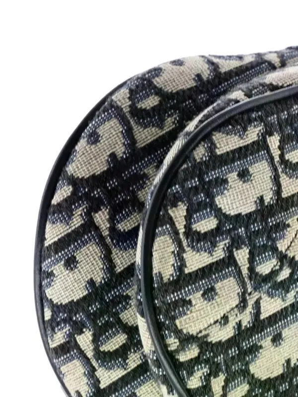 Dior Saddle Handbag Oblique Canvas Mini - Blue