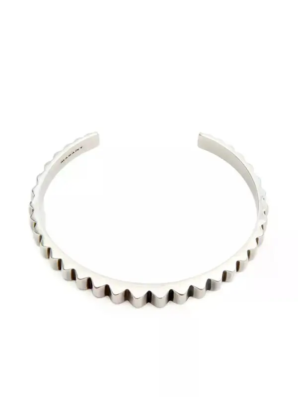 MARANT Leny Logo-detail Cuff Bracelet - Silver