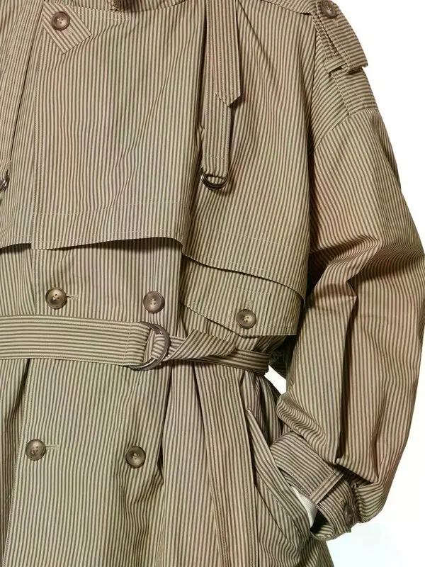 MARANT ETOILE Claya Striped-pattern Jacket - Neutrals