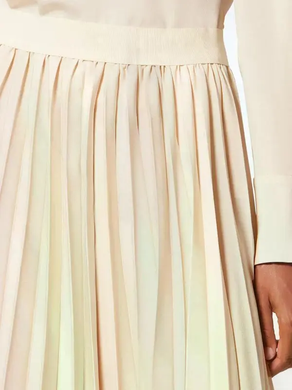 Isabel Marant Étoile Long Pleated Crepe Skirt - Neutrals