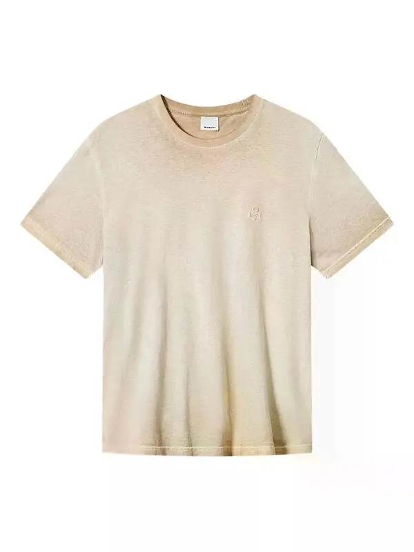 MARANT Honore Logo-embroidered T-shirt - Neutrals