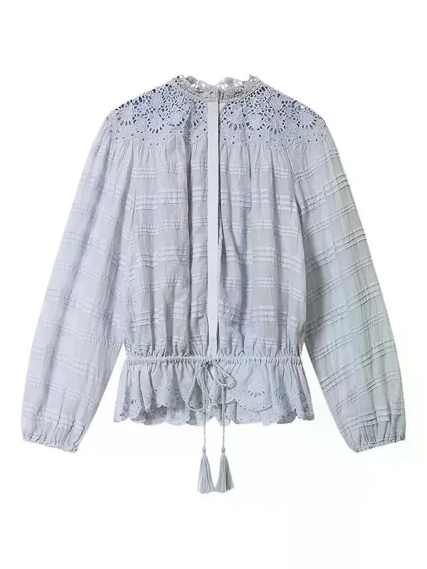MARANT ETOILE Polly Embroidery Blouse - Blue