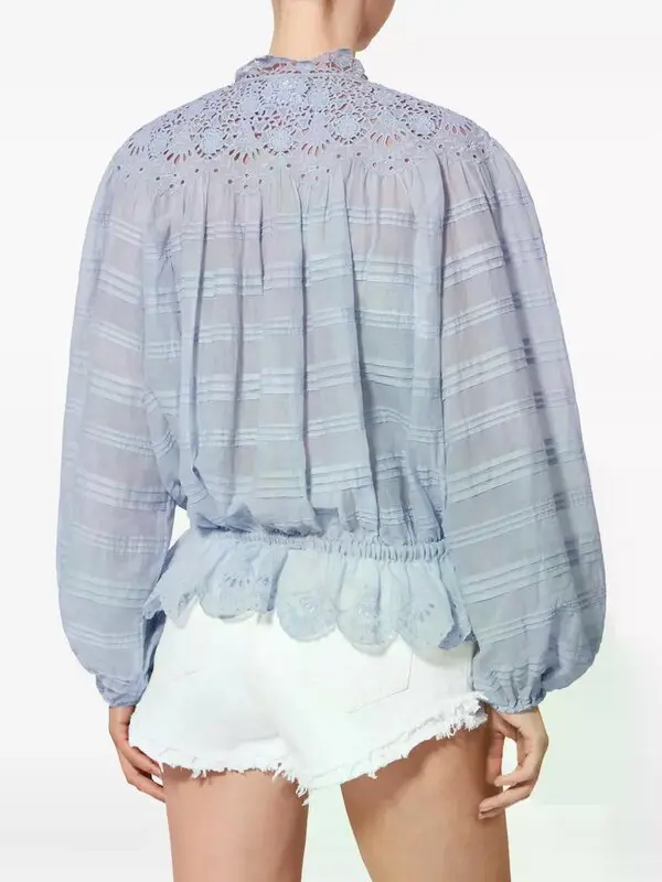 MARANT ETOILE Polly Embroidery Blouse - Blue